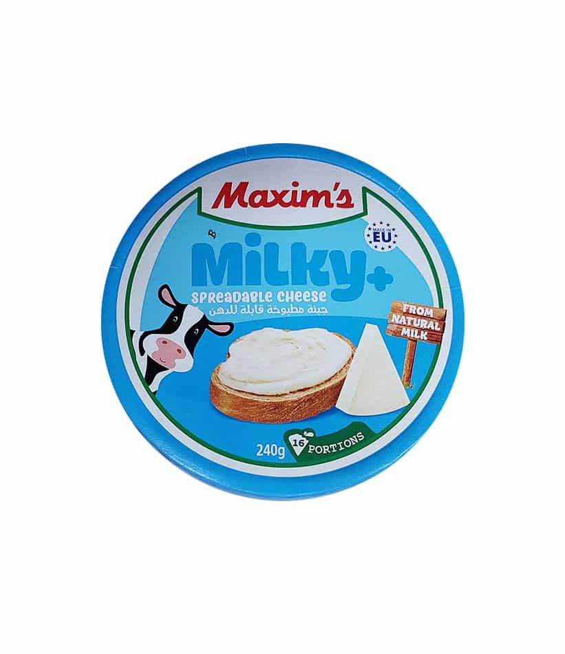 Maxim's Milky + Spreadable Cheese 240G *16 Portions - WasilOnline ...